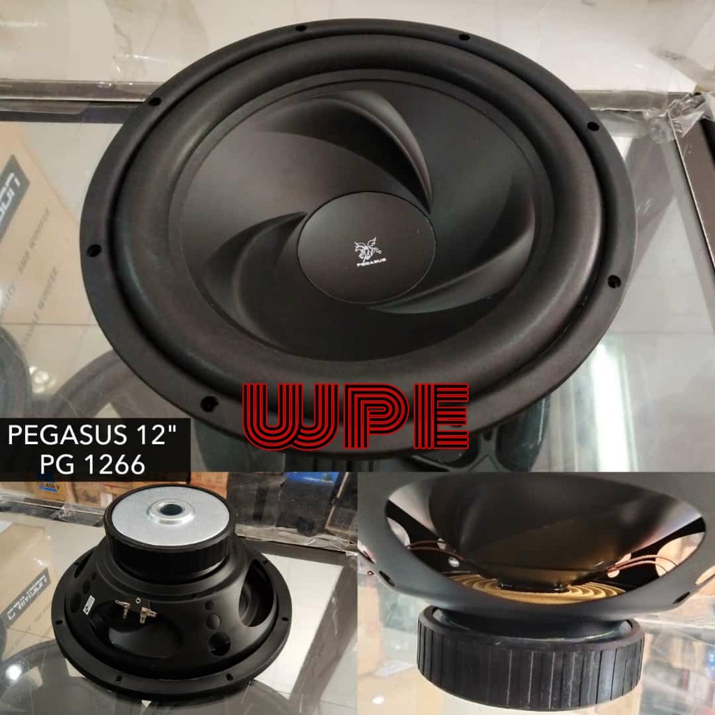 Jual speaker komponen subwoofer pg 1266/pg1266 double coil | Shopee ...