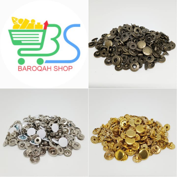 Jual Kancing Cetet Snap Knop Jepret Besi 330 12mm, Kancing Jaket Celana ...
