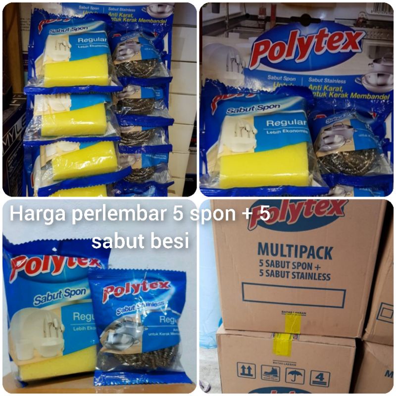 Jual spon cuci piring + sabut polytex | Shopee Indonesia