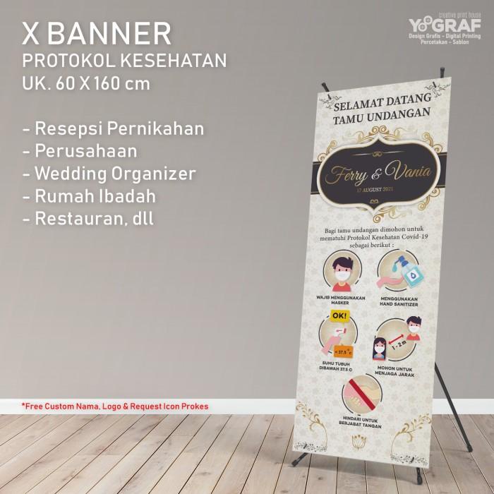 Jual X Banner Prokes Resepsi Pernikahan 60X160Cm | Shopee Indonesia