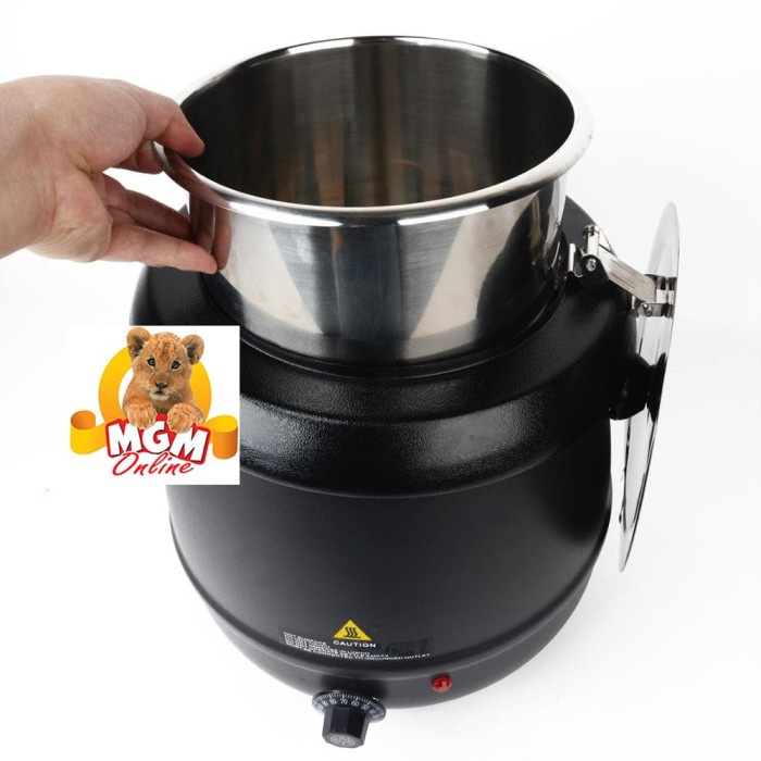 Jual Warmer-Food- Electric Soup Warmer 10L - Pemanas Soup 10L Tutup ...
