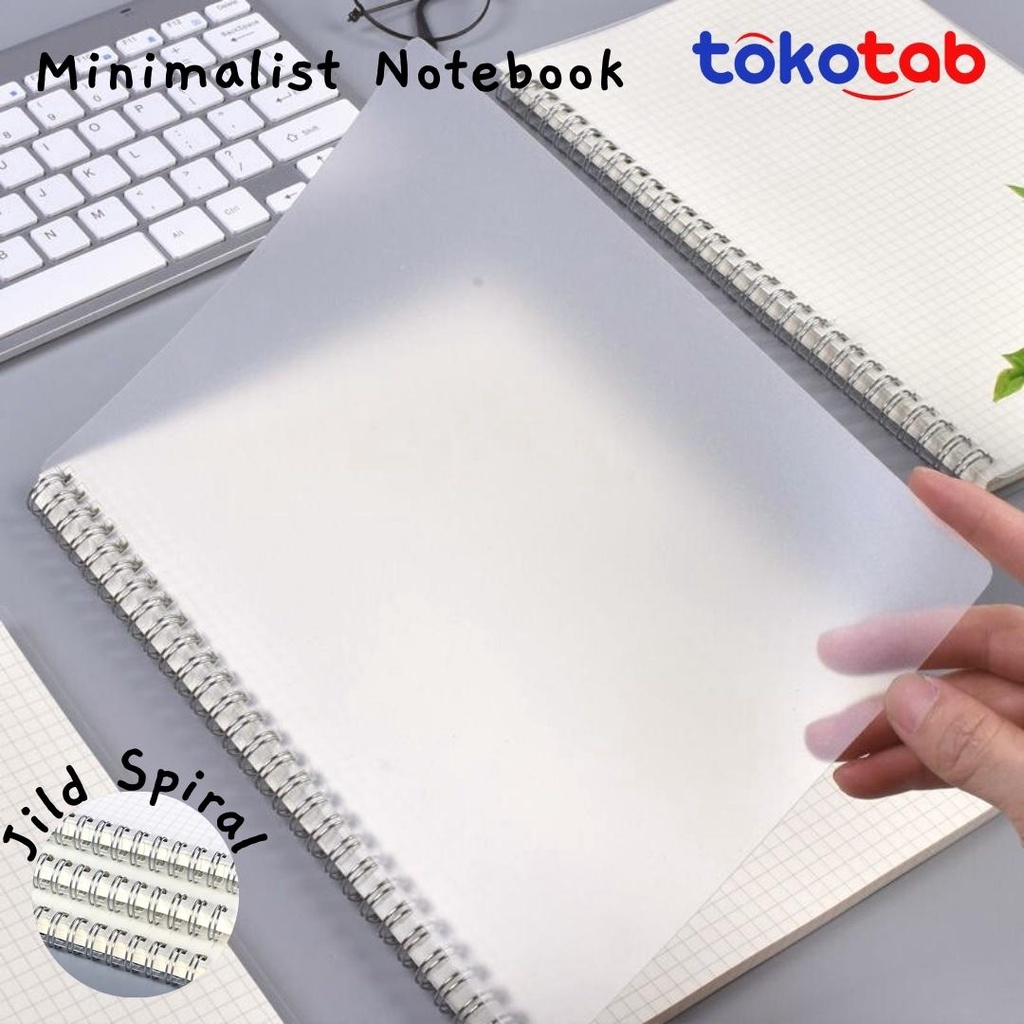 Jual Tokotab - Buku Catatan Notebook Spiral Clear Garis Kotak Sketch ...