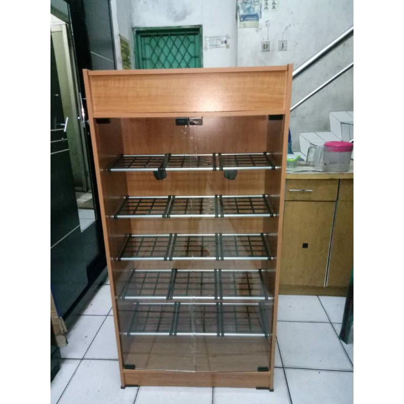 Jual Rak Sepatu Kaca Lemari Sepatu Kaca | Shopee Indonesia