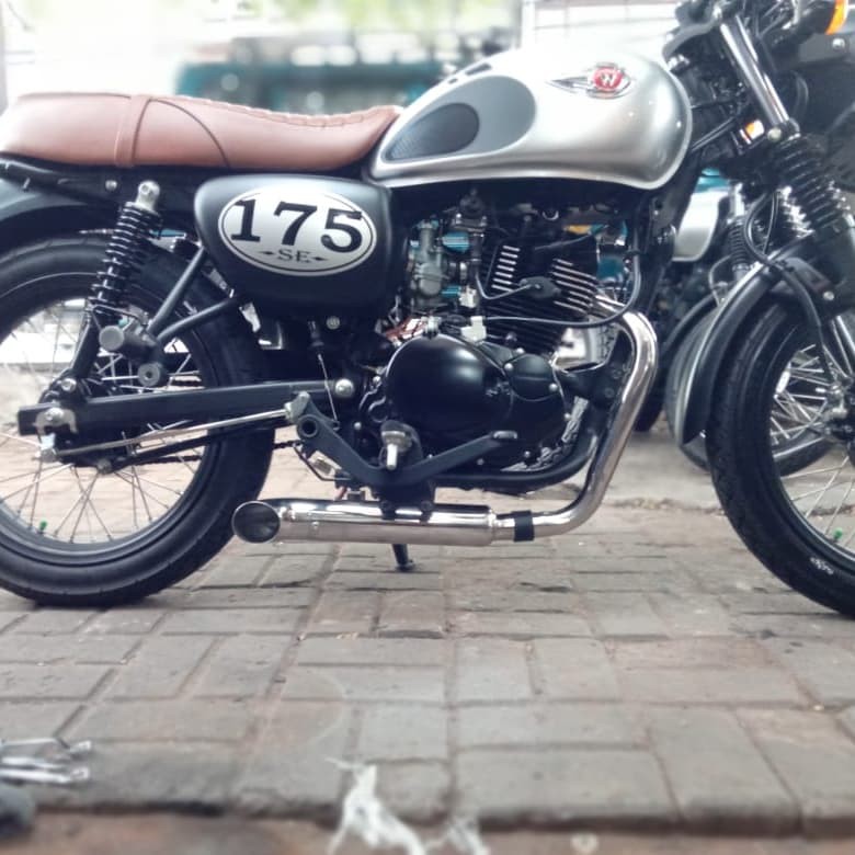 Jual Knalpot Custom motor Kawasaki W175 model kolong | Shopee Indonesia