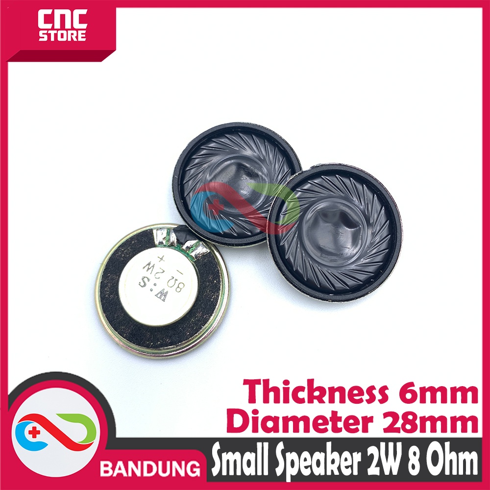 Jual SMALL SPEAKER 2W 8 OHM 2W 8R DIAMETER 28MM THICKNESS 6MM | Shopee Indonesia