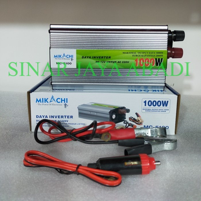 Jual grosir POWER INVERTER MIKACHI 1000WATT converter 12 volt dc to 220 ...