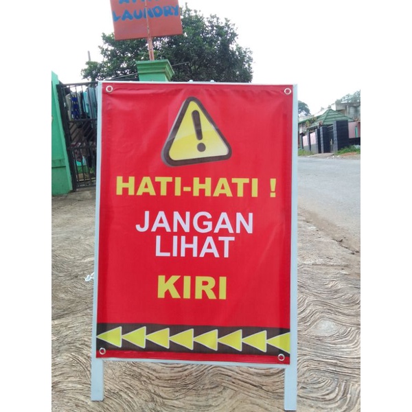 Jual stand/standing banner/spanduk/frame/papan iklan | Shopee Indonesia