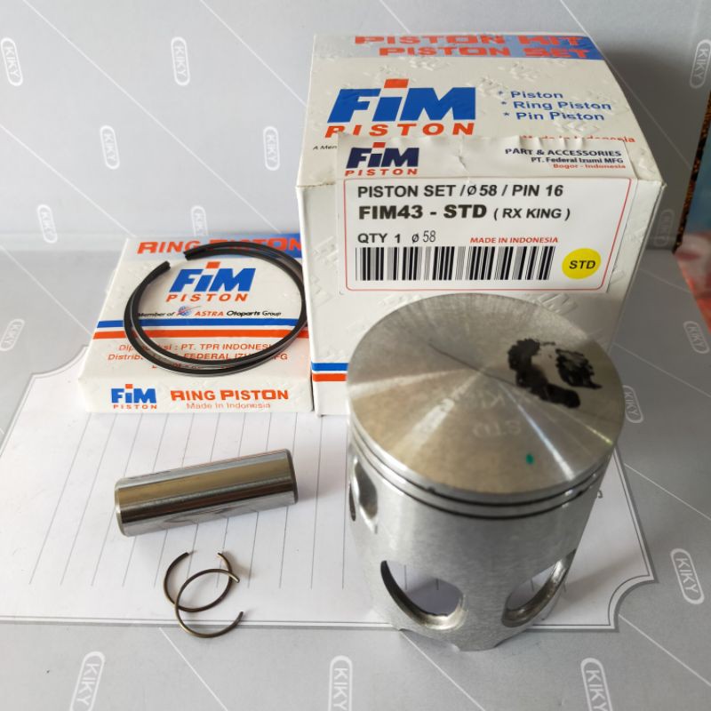 Jual PISTON SEHER KIT SET FIM 43 ukuran 58 58,5 59 59,5 60 60,5 61 61,5 ...
