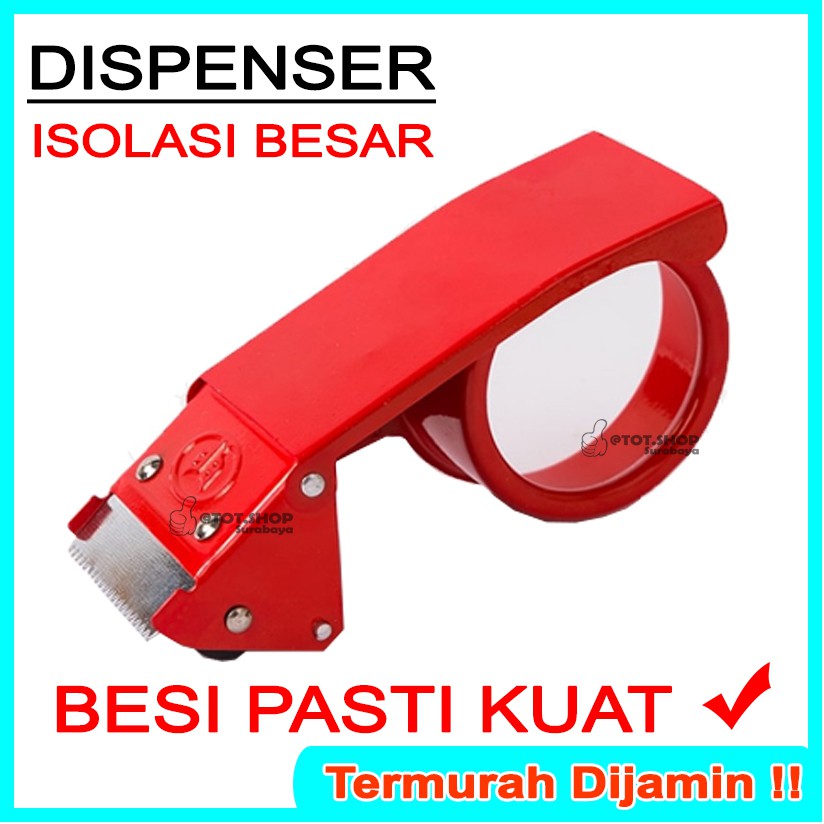 Jual DISPENSER ISOLASI 2 INCH 5 CM BESI AWET TAJAM LAKBAN | Shopee ...