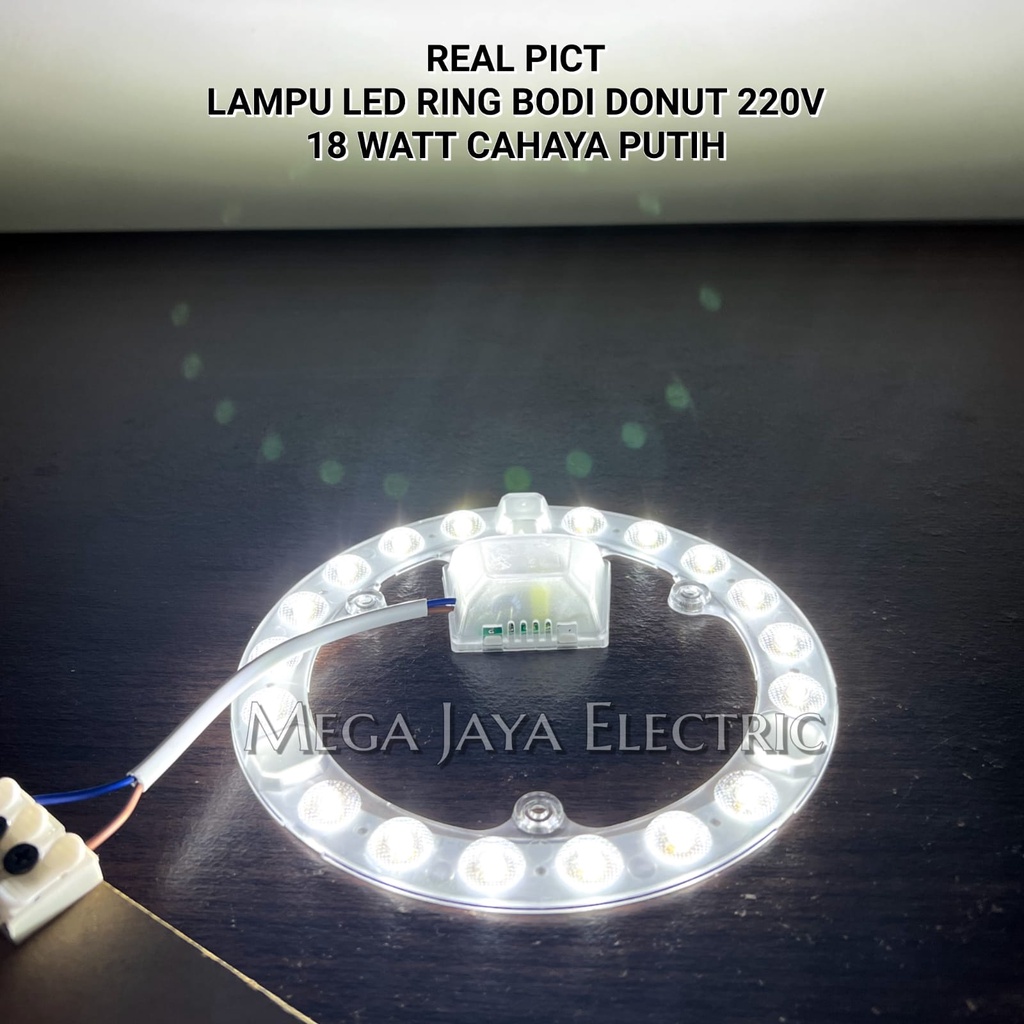 Jual LAMPU LED RING 18 WATT LED 220 V / BODI DONUT / CAHAYA PUTIH / LED ...