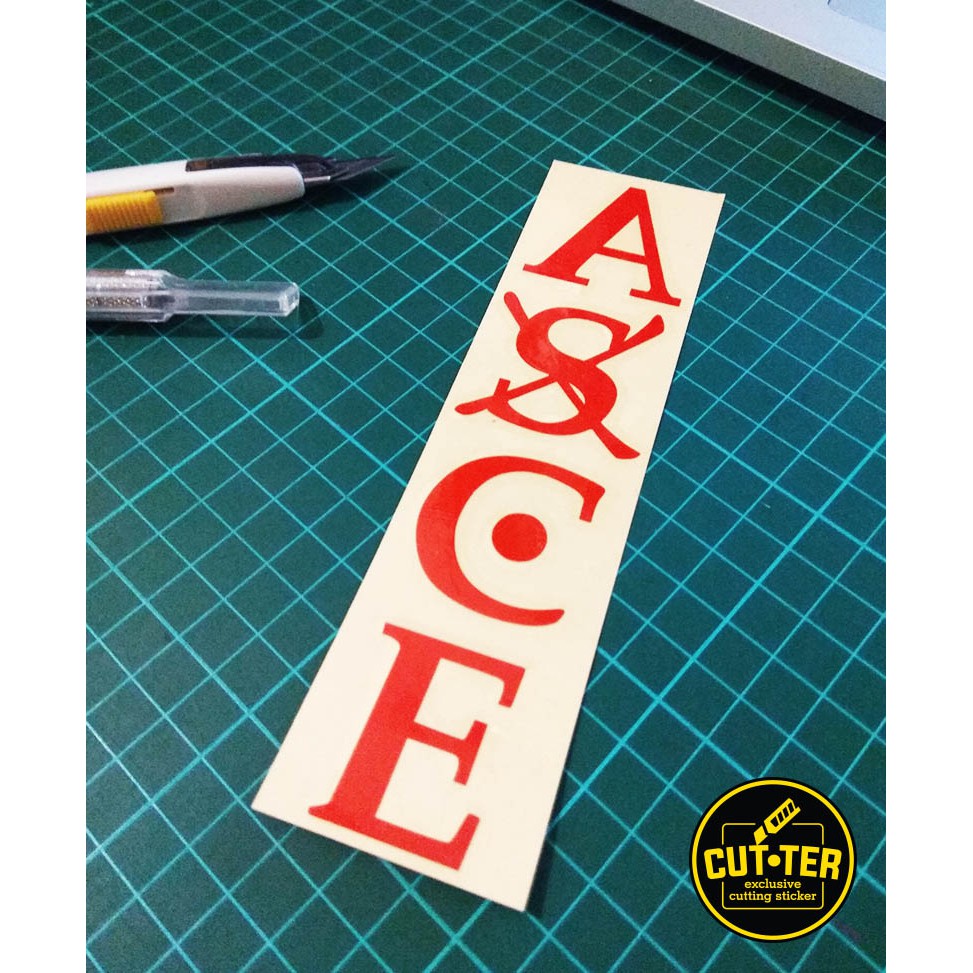 Jual cutting sticker ACE one piece logo asce | Shopee Indonesia