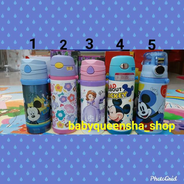 Jual Botol termos Disney original hot and cold/botol minum anak Disney ...