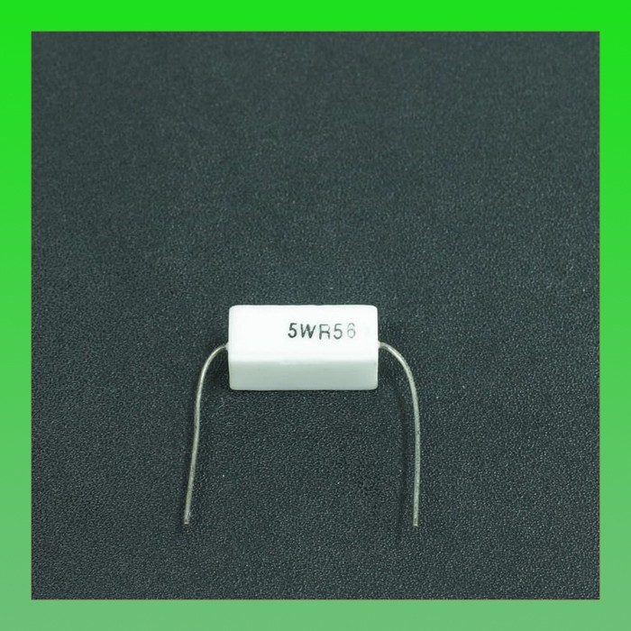 Jual Resistor Kapur 5W R56 / 5 WATT R56 Putih / TAIWAN ( ISI 5 PCS ) | Shopee Indonesia