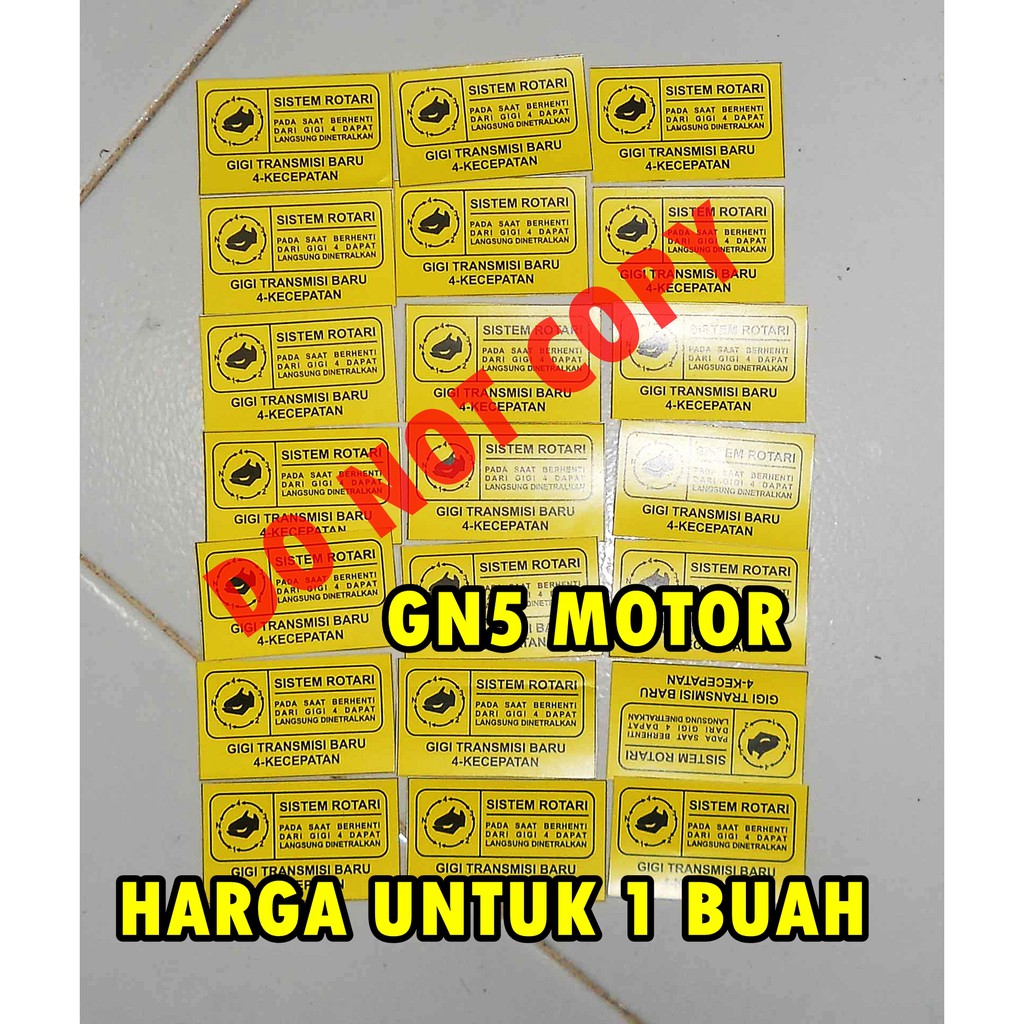 Jual STIKER SISTEM ROTARY STICKER SISTIM ROTARI ASTREA STAR PRIMA GRAND ...