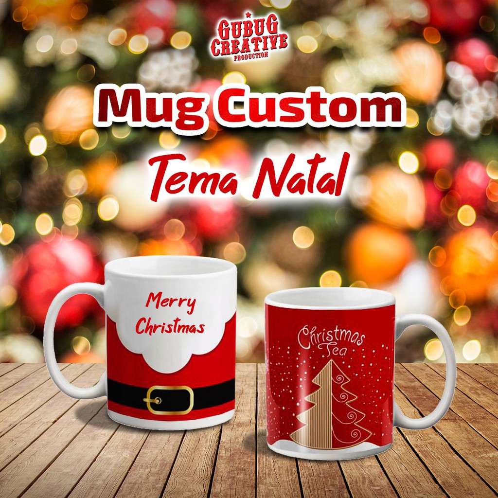 Jual Mug Custom Tema Natal. | Shopee Indonesia