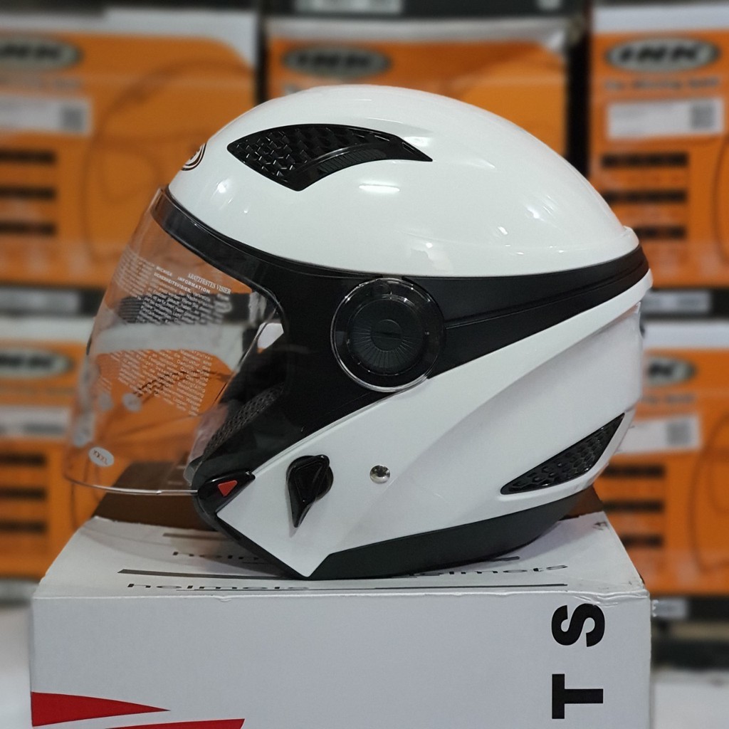Jual HELM ZEUS 610 SOLID WHITE / HELM ZEUS 610 PUTIH | Shopee Indonesia