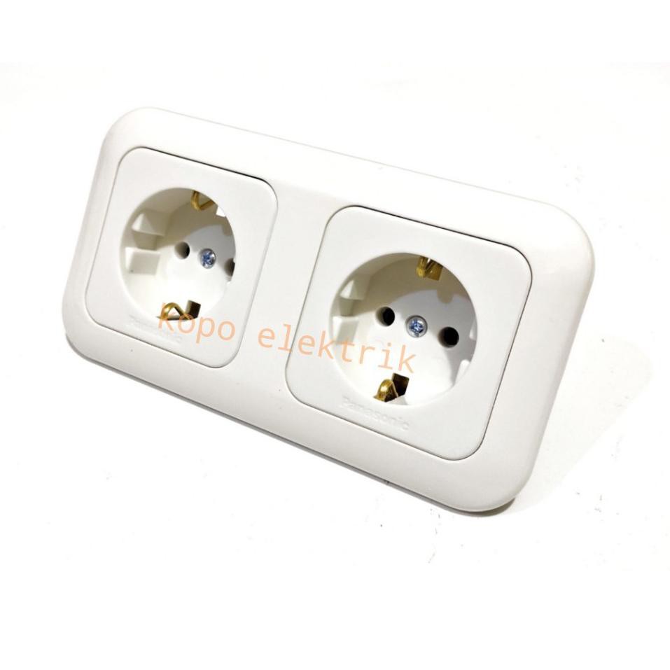 Jual Panasonic Double Stop Kontak Non CP Tanam Stopkontak Double IB ...