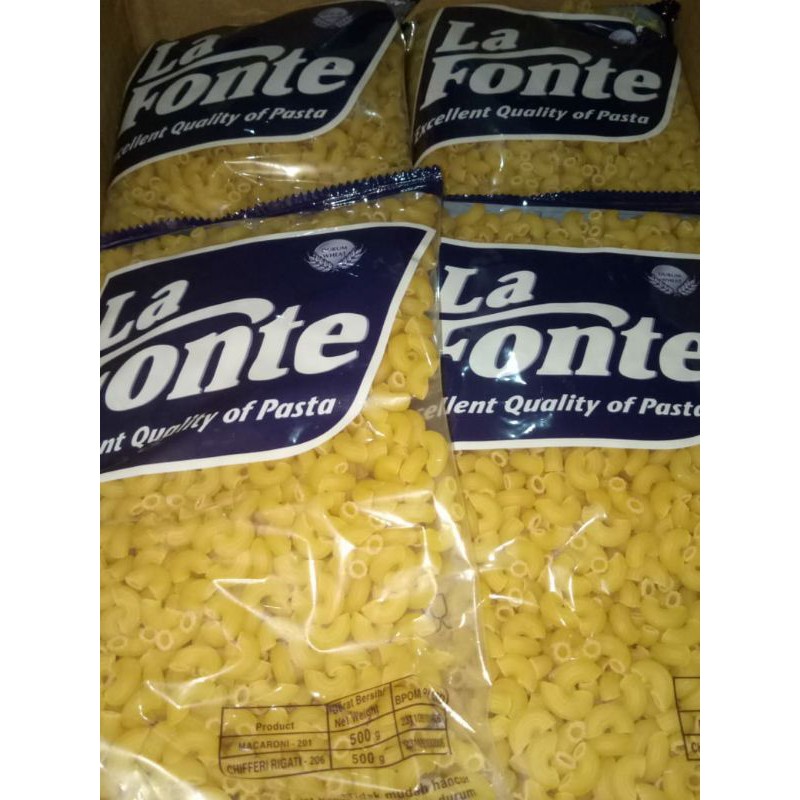 Jual La Fonte Chifferi Rigate 500Gr / Short | Shopee Indonesia