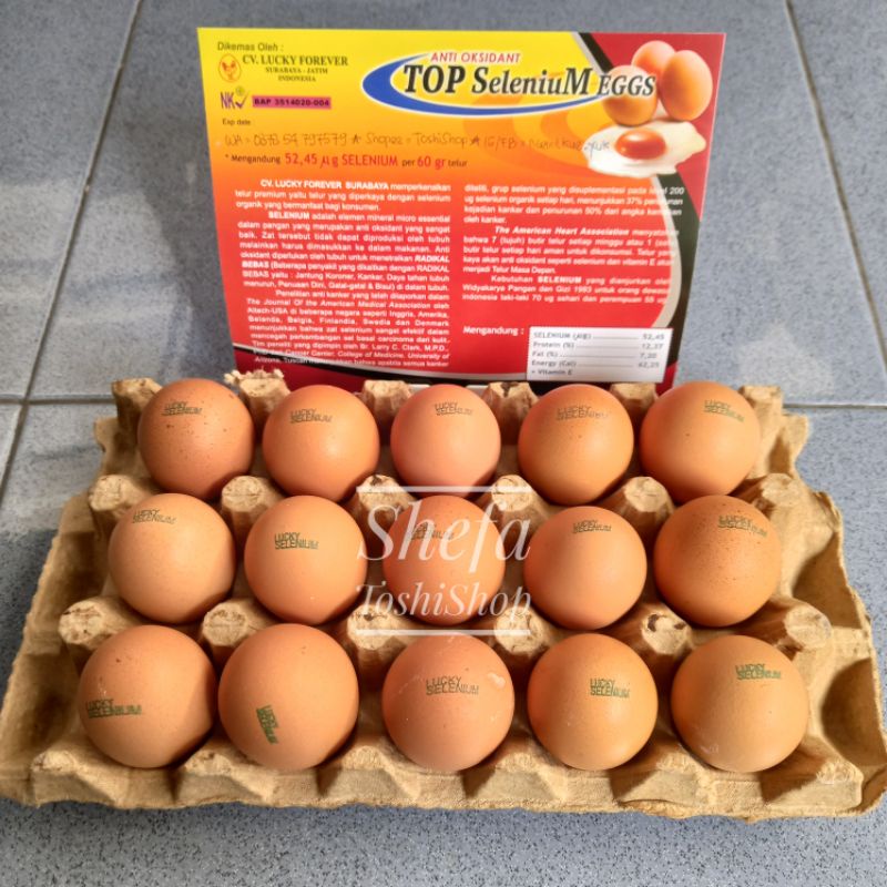 Jual Telur Ayam Organik/Telur Selenium Surabaya/Lucky Selenium ...