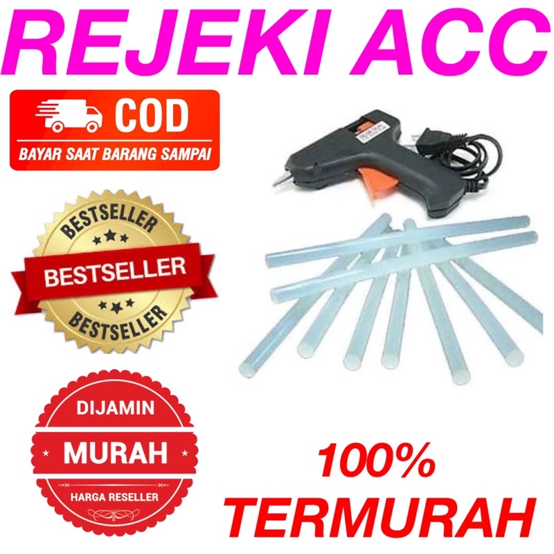 Jual ISI ULANG LEM TEMBAK / REFILL LEM TEMBAK / LEM BAKAR KECIL GLUE GUN STICK / LEM LILIN ...