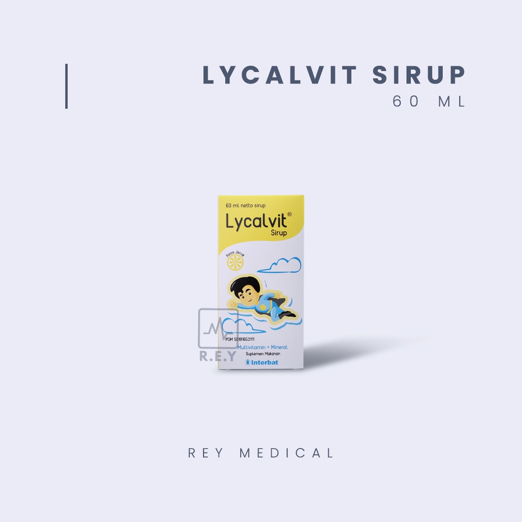 Jual Lycalvit Syrup Vitamin & Kalsium Anak pada Masa Pertumbuhan 60 ml ...