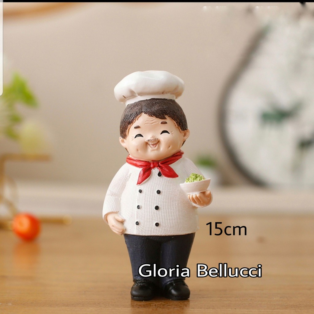 Jual patung pajangan koki chef dapur restoran cafe dekorasi dapur rumah interior | Shopee Indonesia