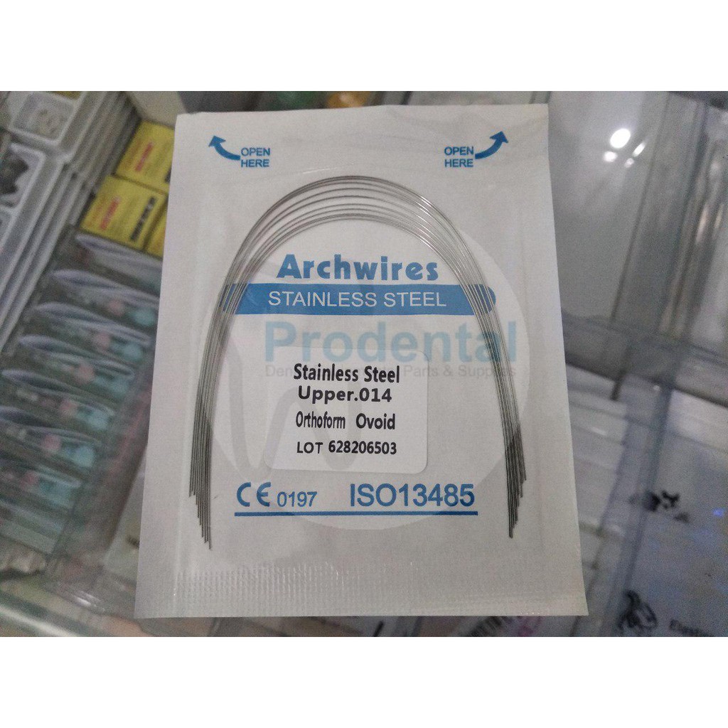 Jual Kawat Gigi Stainless Steel / Kawat Behel Upper Ukuran 0.14 (isi 10 ...