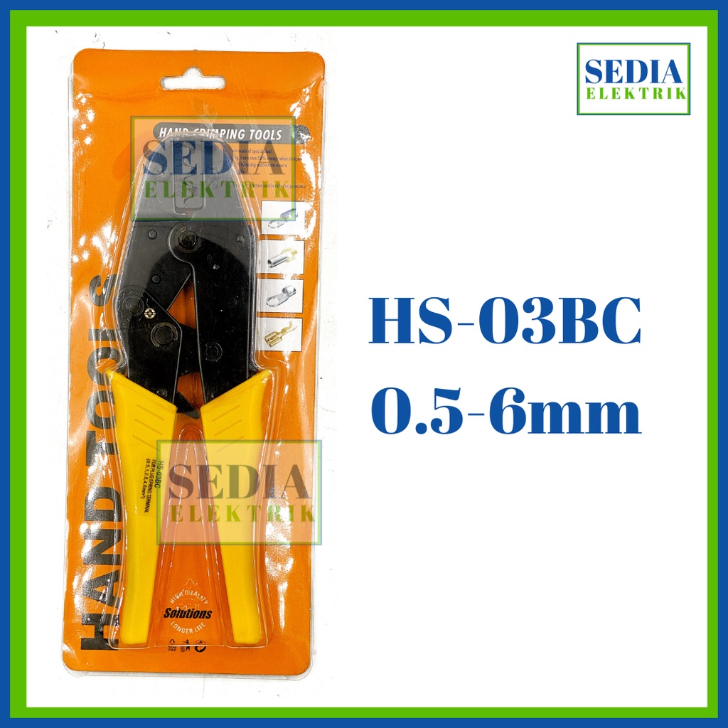 Jual Crimping Tools HS-03BC HS 03BC 0.5-6MM Tang Krimping Skun Kabel ...