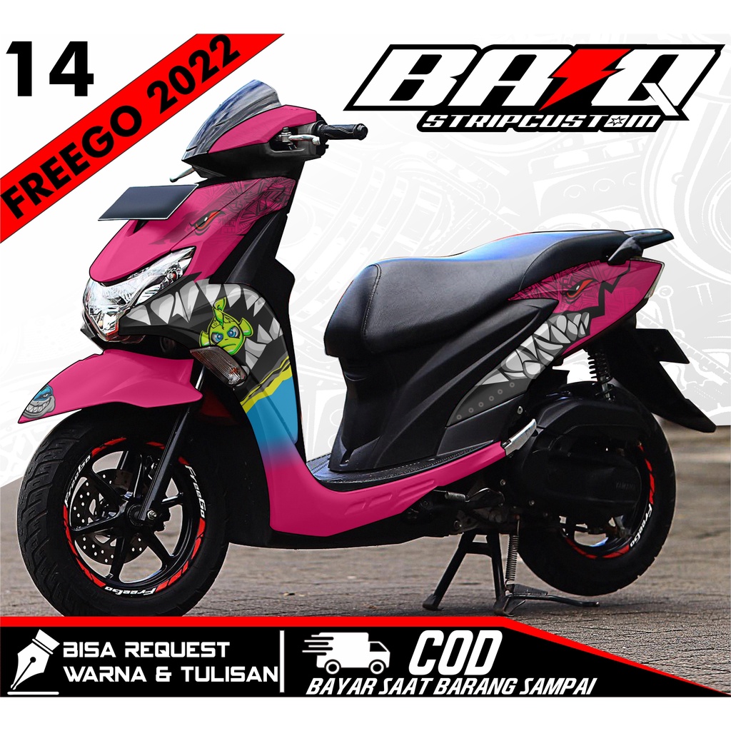 Jual Sticker Decal YAMAHA FREEGO LAMA Variasi Fullbody-Desain Decal ...