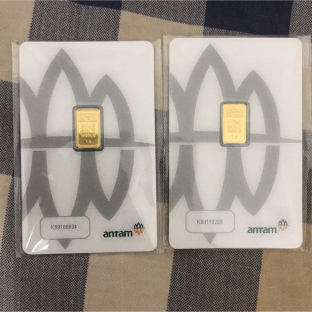 Jual Antam 1 gram emas press 1gram Logam Mulia 2019 | Shopee Indonesia