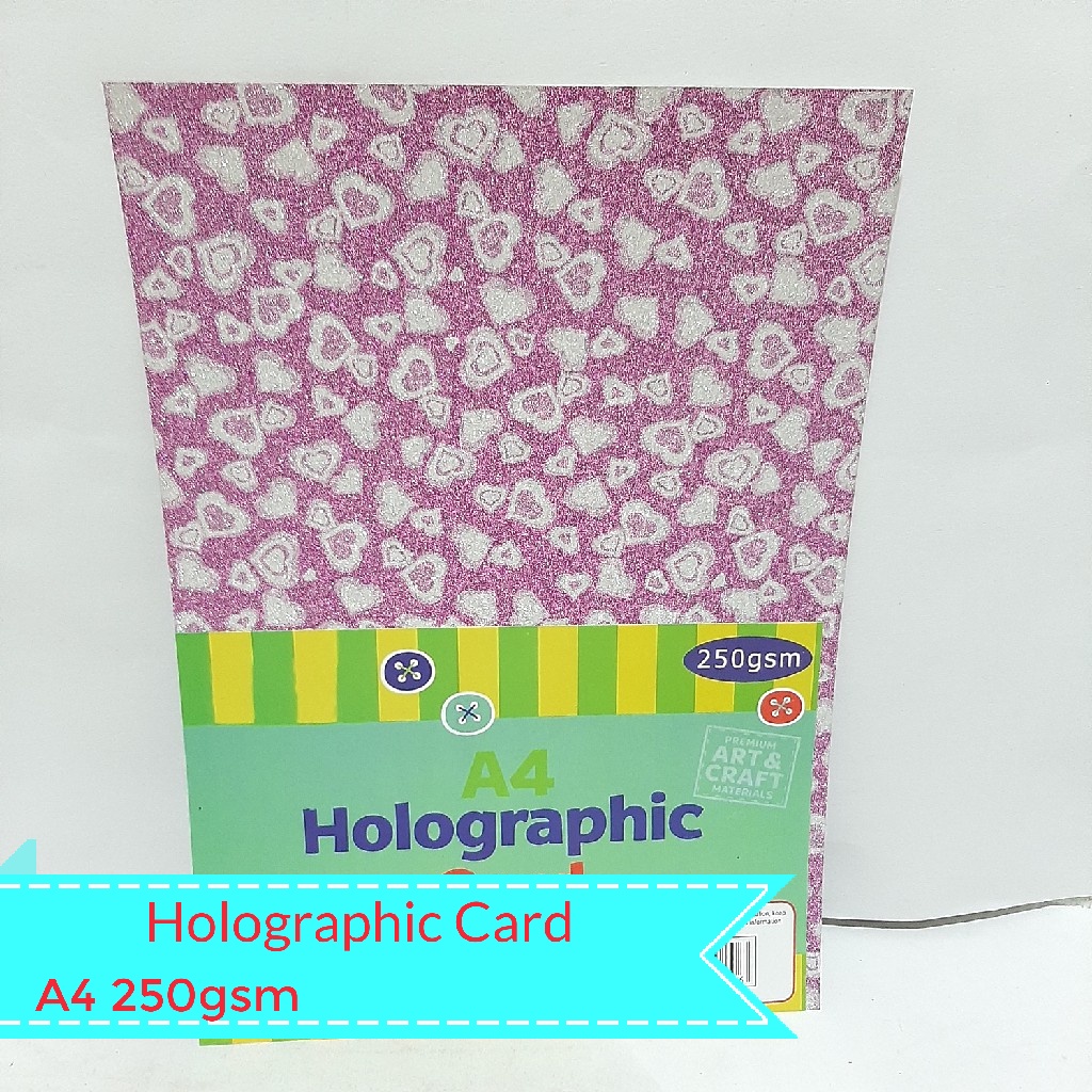 Jual Kertas Holographic Card Glitter Paper A4 250gsm | Shopee Indonesia