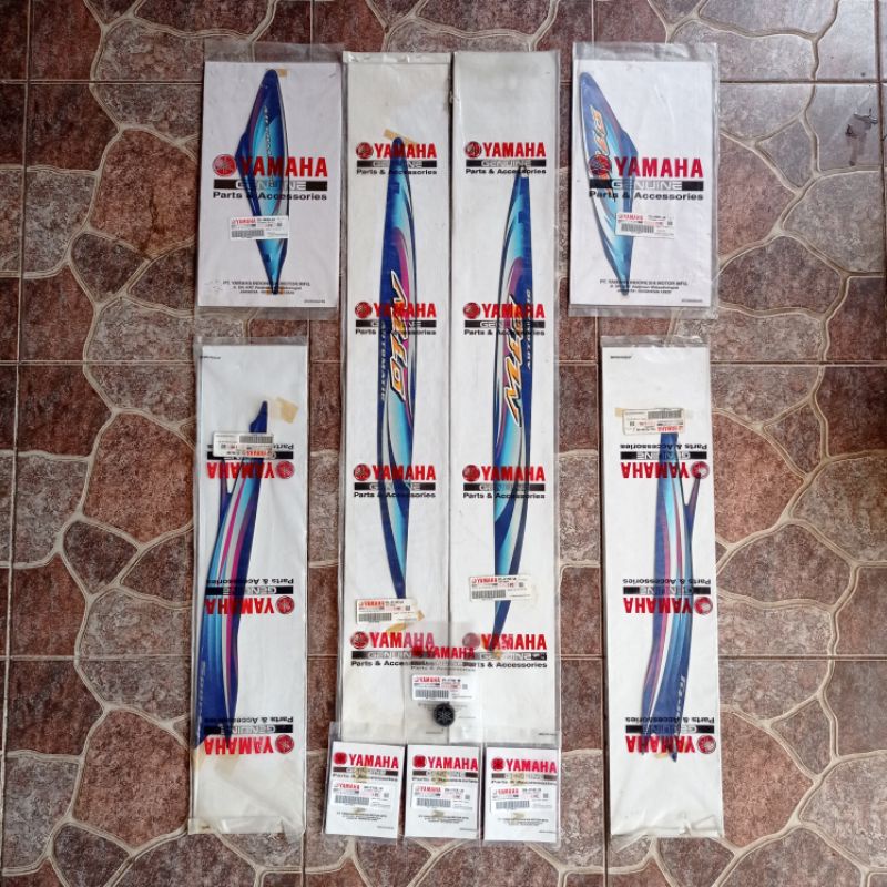 Jual Stiker Striping Graphic Yamaha Mio CW Sporty Biru 2007 Original ...