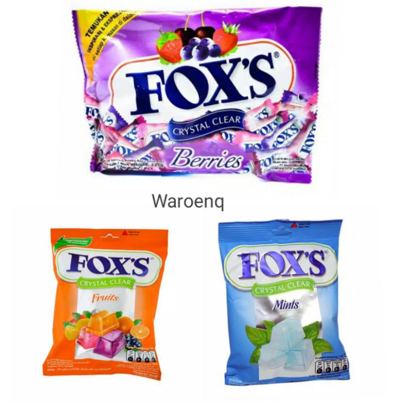 Jual PERMEN / CANDY FOX'S FRUITS, MINTS, DAN BERRIES 90 gr | Shopee ...