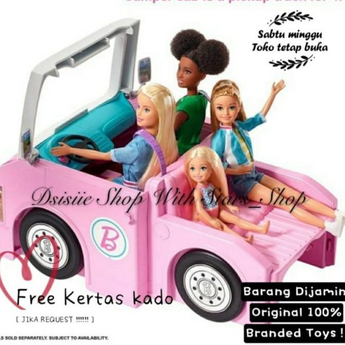 Jual Spesial Barbie Camper Van 3 In 1 Car Ghl93 Original Mattle / Mobil ...