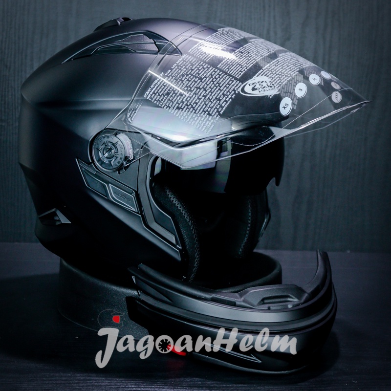 Jual ZEUS HELM ZS613C MODULAR | MATT BLACK | ZS613 C MUZZLE | ZS-613 C ...