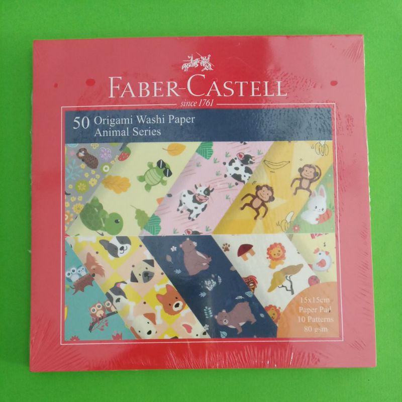 Jual Origami Washi Paper 15x15 Faber Castell Animal Series 50 lembar ...