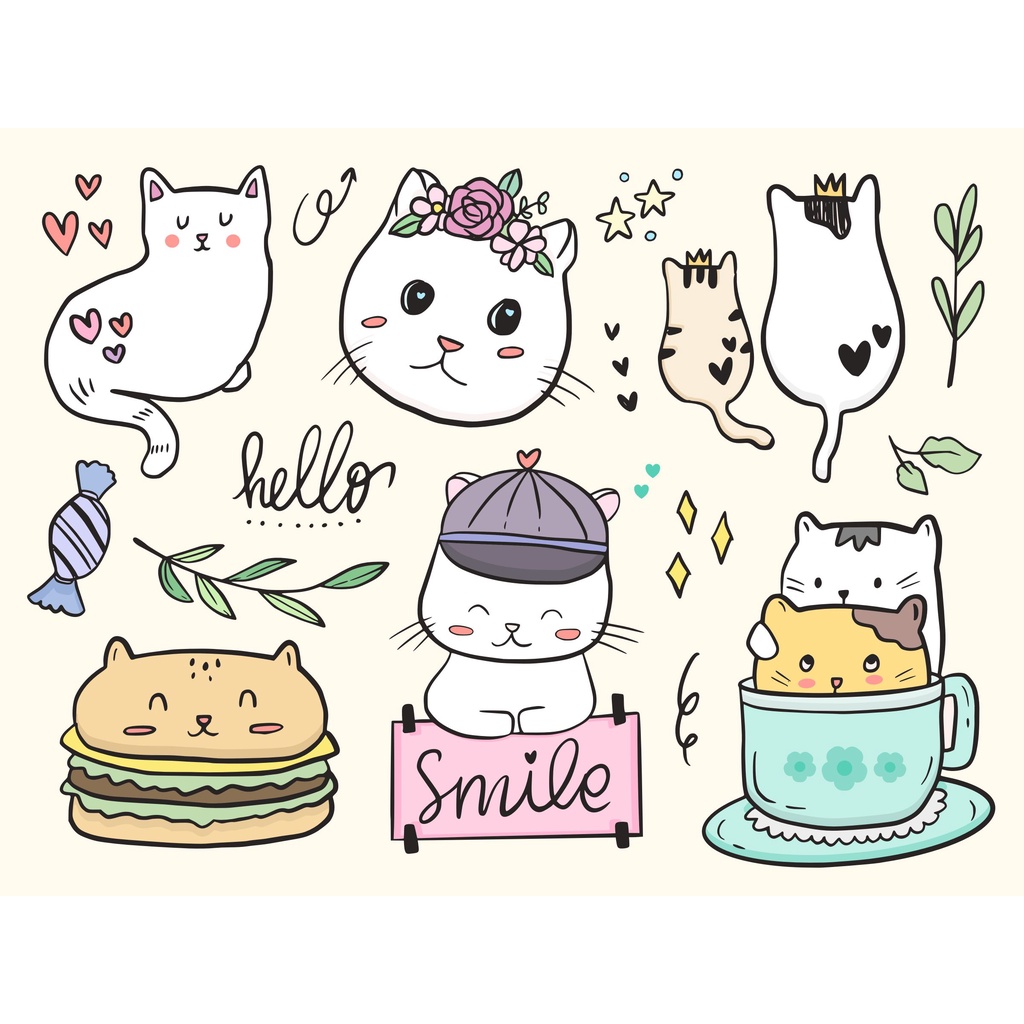 Jual Sticker Vinyl Tumblr Cute 