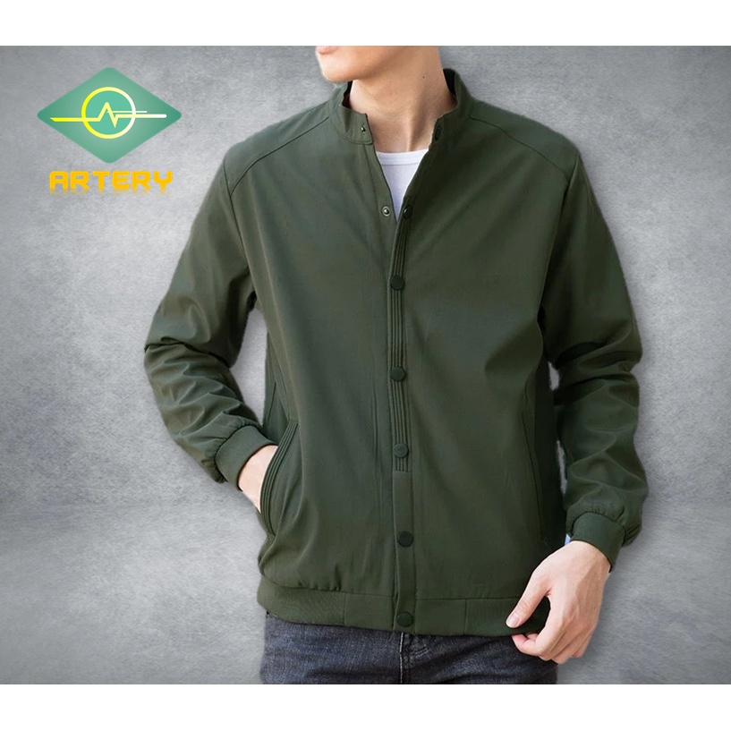 Jual ARTERY Jaket Pria Kassual Kancing Knop | Shopee Indonesia