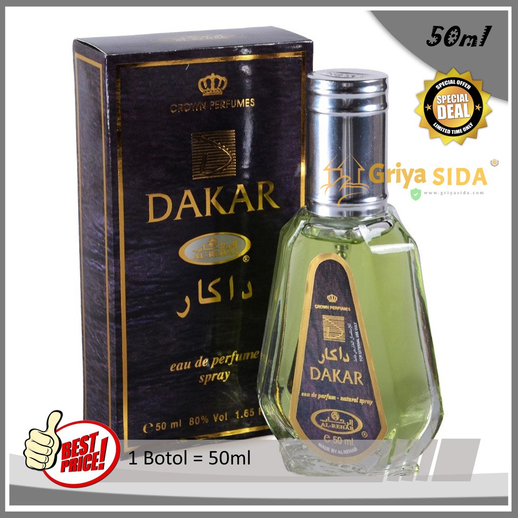 Jual Parfum al rehab dakar 50ml original minyak wangi alrehab spray ...