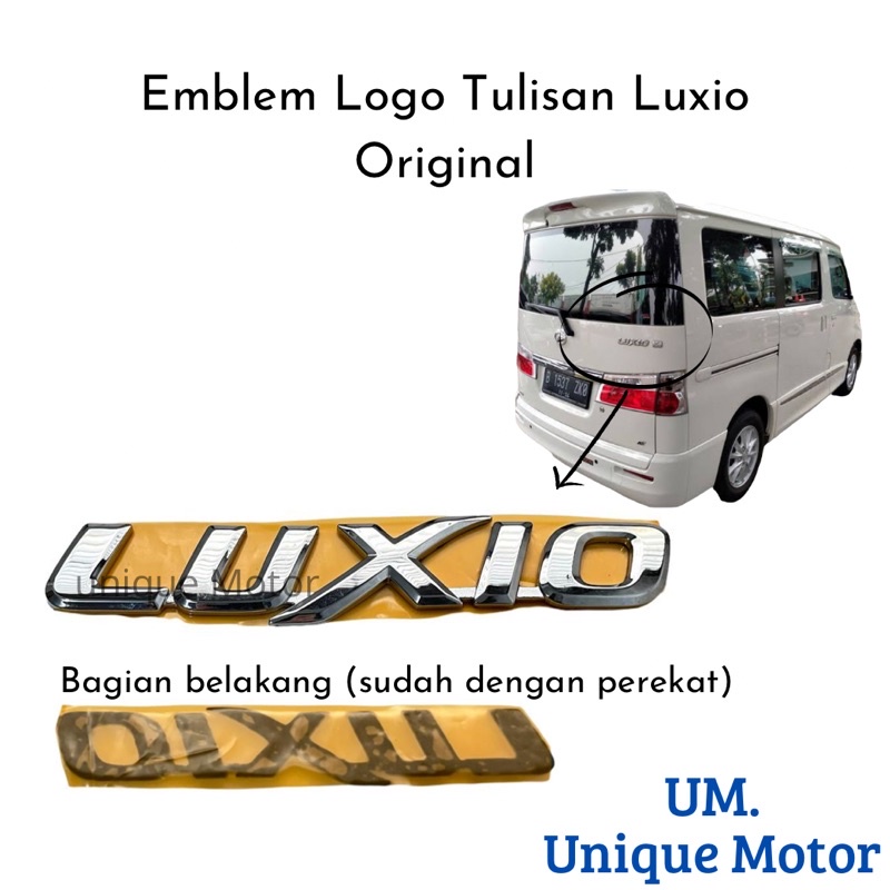 Jual Logo Emblem Bagasi Tulisan Luxio Original | Shopee Indonesia