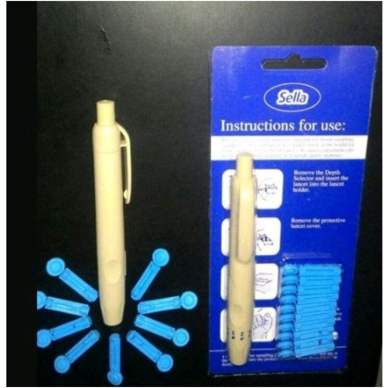 Jual Lancing Device Otomatis / Pen Lancet Otomatis & Pen Bekam | Shopee ...