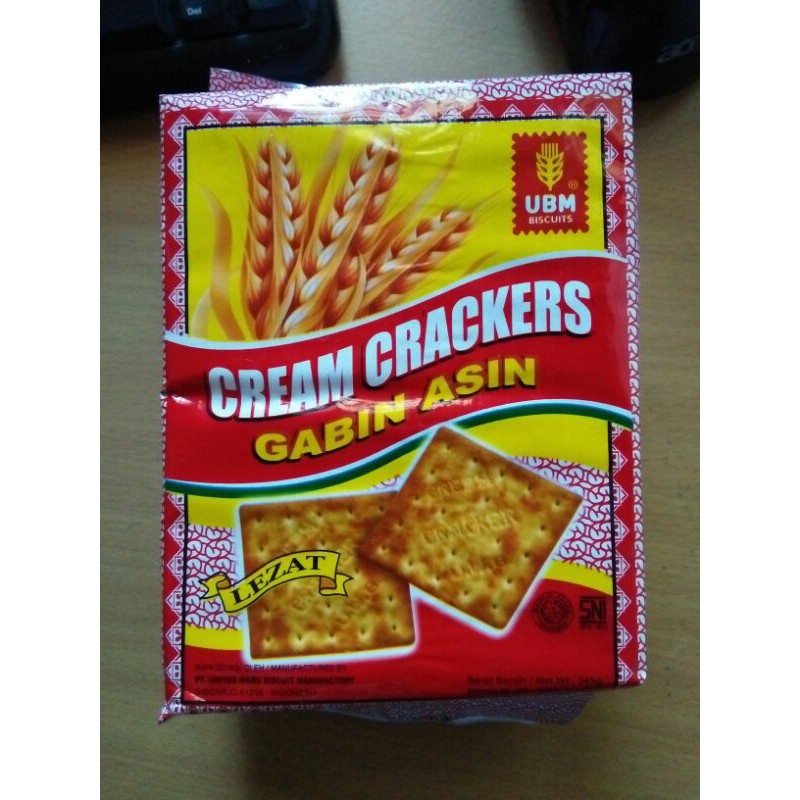 Jual CREAM CRACKERS GABIN ASIN / BISKUIT ASIN / BISCUITS ASIN / ROTI ...