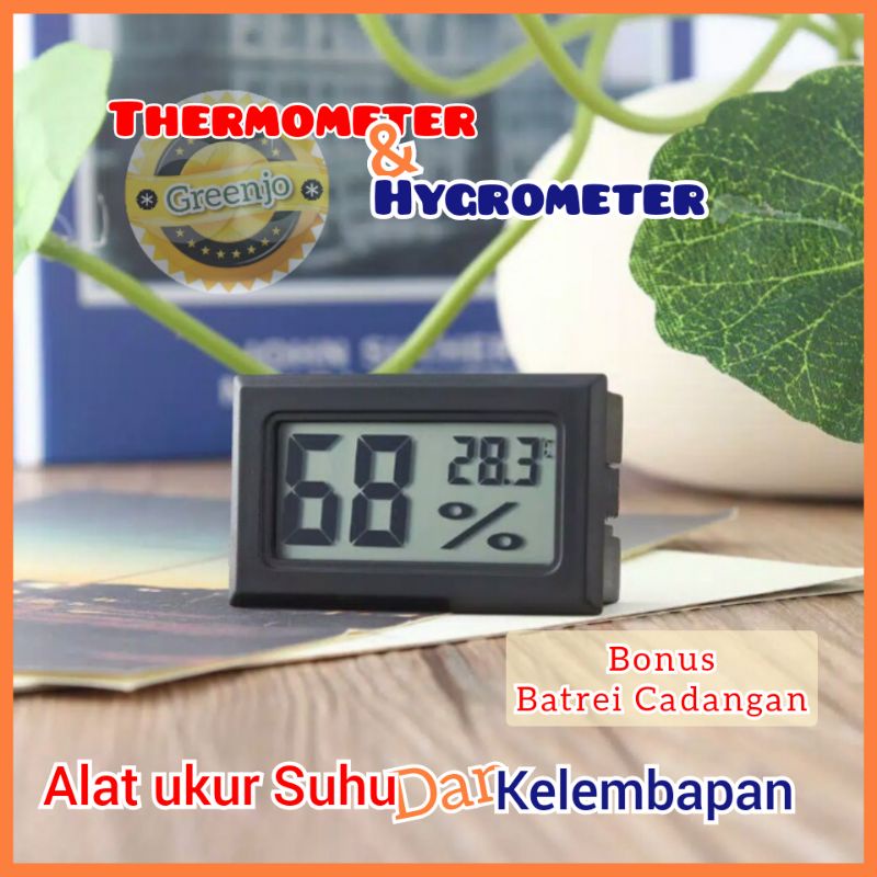 Jual Hygrometer Digital Mini - Alat Ukur kelembapan dan temperature ...