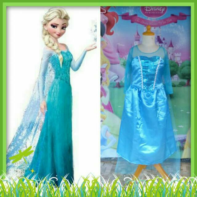 Jual Princess Elsa Frozen Standar/Baju Kostum Princess Elsa Frozen ...