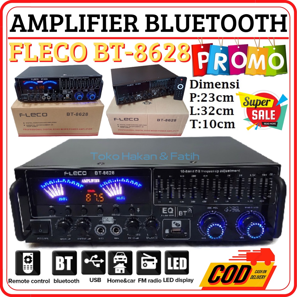 Jual Amplifier Bluetooth Fleco BT-8628 / Fleco BT 8628 / AV-8678 ...