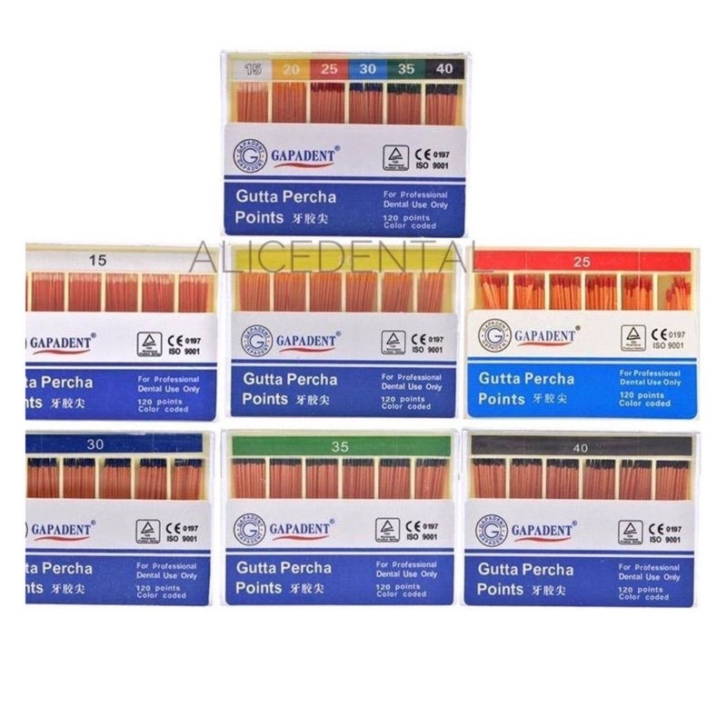 Jual Dental gutta percha points guttap gutap guttapercha bahan pengisi ...