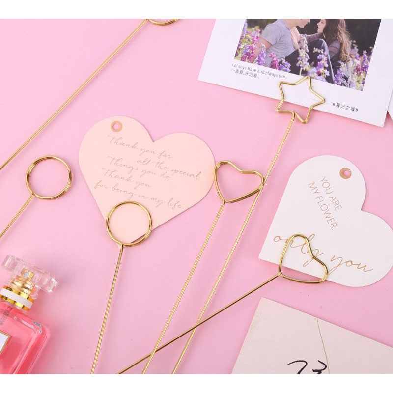 Jual Gold Stick Card/Stick Bunga/Stick Greeting Card | Shopee Indonesia