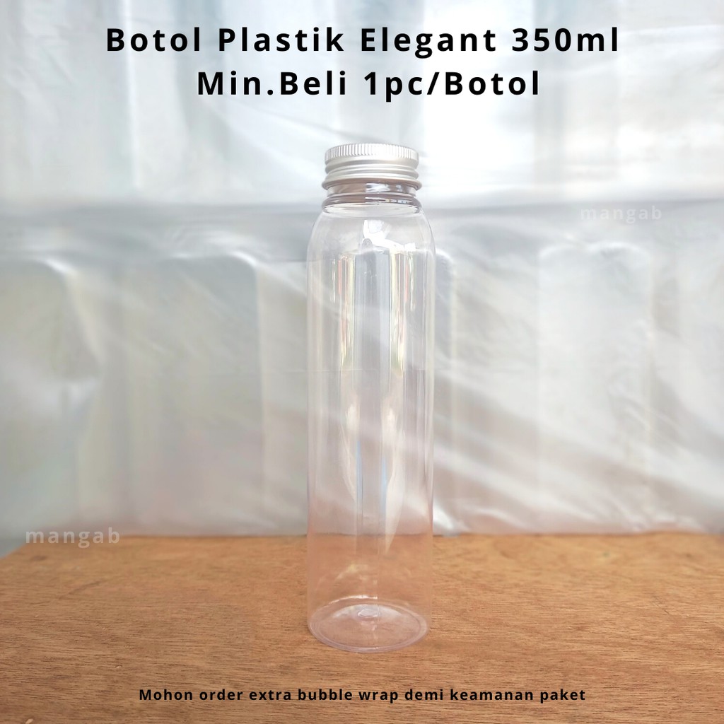 Jual Botol Plastik Unik 350ml Tutup Aluminium Foodgrade/Botol Plastik ...