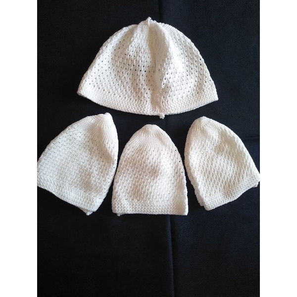 Jual Kopyah Rajut / Kopyah Rajut Nanas Putih Murah. | Shopee Indonesia