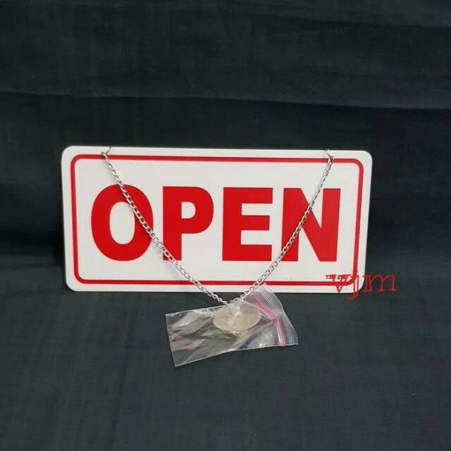 Jual Open close akrilik, sign label acrylic tulisan open close | Shopee ...